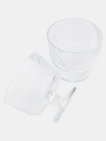 Sinsay - Sada rýhovaných pohárů na zmrzlinu 2 pack - bílá