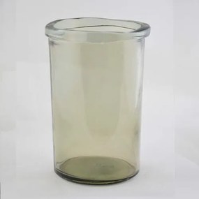 Váza SIMPLICITY, rovná, 36cm, lahvově hnědá|kouřová|Vidrios San Miguel|Recycled Glass