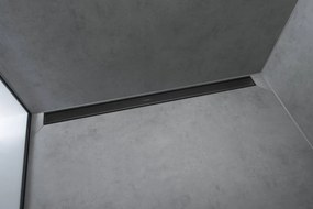 Hansgrohe RainDrain Match, vrchní sada sprchového žlabu 900 s výškově nastavitelným rámem, černá matná, HAN-56040670