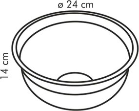 Tescoma Mísa nerezová DELÍCIA ¤ 24 cm, 5.0 l