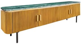 Designový TV stolek Ifama 160 cm zelený mramor