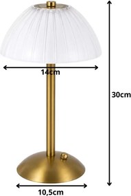 Verk Group Bezdrátová led noční stolní lampy do ložnice s usb-c a 3 barvami světla