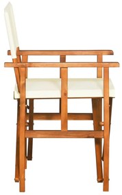 Režisérská židle masivní akáciové dřevo - Default Title