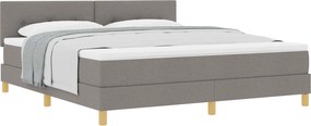 Postel s boxspringem s polštářem Taupe 180 x 200 cm textil 3338941
