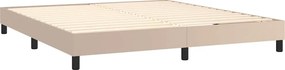 Rám postele s boxspringem cappuccino 180x200 cm umělá kůže 3120717