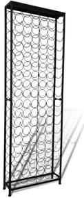 vidaXL Marketos Stojan na víno na 108 lahví, kovový