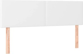 Box spring postel s matrací bílá 140 x 190 cm umělá kůže 3130656