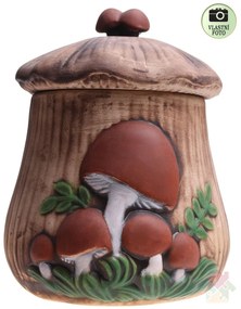Dóza na sušené houby Popis: Dóza velká - hnědá houba
