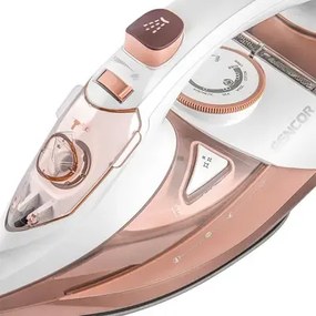 SENCOR SSI 8300RS růžová / Napařovací žehlička / 3200W / 350ml / 1.9m