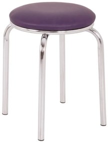 Mørtens furniture Stolička Lugan, 45 cm, fialová