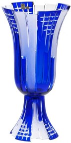 Váza  Metropolis, barva modrá, výška 390 mm