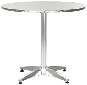 Zahradní stůl Young - stříbrný | 80x70 cm