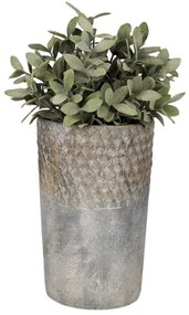 Cementový šedý květináč L – 14x23 cm