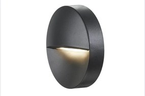 LA 1002868 DOWNUNDER OUT round WL, Outdoor, nástěnné vestavné LED svítidlo, antracitové, 3000K - BIG WHITE (SLV)