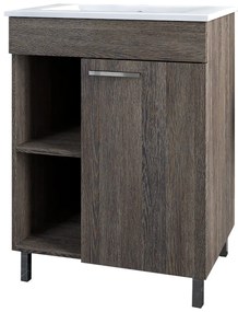 Comodo Koupelnová skříňka s keramickým umyvadlem Dorne 60