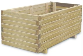 Vyvýšený záhon 100 x 50 x 40 cm dřevo obdélníkový,  41660