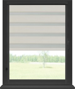 Dekodum Roleta den a noc v antracitové kazetě zatemňovací, barva látky Písková Šířka (cm): 78, Výška (cm): Balkonová (do 200 cm), Strana mechanismu: Levá