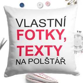 Polštář z vlastních fotek 55x55cm pro fotbalisty