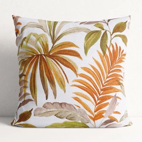 Goldea dekorační povlak na polštář loneta - barevné palmové listy 40 x 40 cm