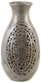 Dekorativní váza terakota 51 cm šedá MEGARA Beliani