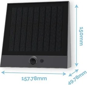 Viking - LED Stm. solární nástěnné svítidlo se senzorem LED/2W/3,7V IP54 4000K