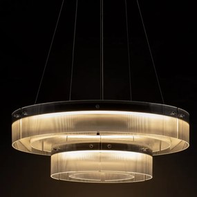 Skleněné závěsné LED světlo Nova Luce Pauline 70 cm
