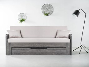 Ahorn Duovita postel s područkami Dekor: Dub bílý, Rošt: Lamelový, Rozměr: 80/150 x 200 cm