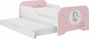 Wooden Toys Dětská postel MIKI 160x80 PRINCEZNA s funkcí spaní (1)