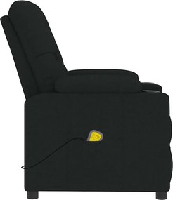 Masážní křeslo černé textil 339114