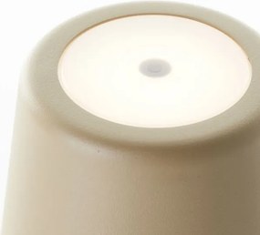 Brilliant G90939/18  Venkovní AKU stolní lampa KAAMI cappuccino USB-C