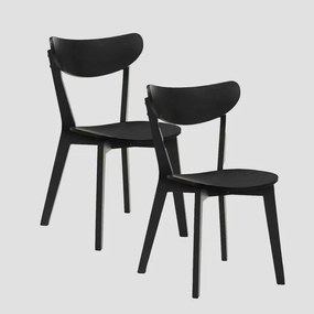 Set dvou jídelních židlí VIERI černé 718137