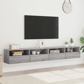 vidaXL Nástěnné TV skříňky 2 ks 100 x 30 x 30 cm kompozit [836893] Barva: kouřový dub