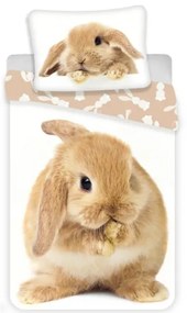 Jerry Fabrics Povlečení fototisk Bunny brown 140x200, 70x90 cm