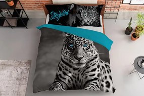 Detexpol Bavlněné povlečení 220x200 gepard 3737 A 2 povlaky na polštář 70x80 Holland Natura 69