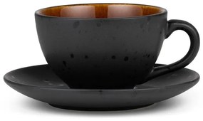 Bitz Šálek s podšálkem Black/Amber