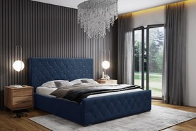Postel MODEL 01 160x200 modrá - MAGIC VELVET 2216