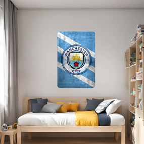 Textilní samolepka na zeď "Manchester City FC"