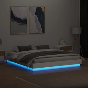 Rám postele s LED osvětlením bílý 180 x 200 cm 3209772