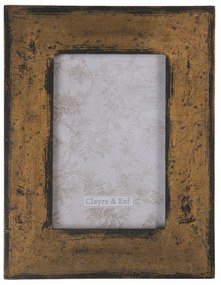 Bronzovo-hnědý fotorámeček s patinou – 10x15 cm