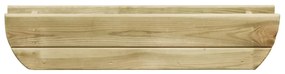 Vyvýšený záhon 80 x 16 x 16 cm impregnované borové dřevo - Default Title