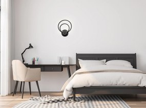 Toolight Moderní nástěnná lampa APP1042-W Černá MAT