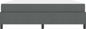 Postel s boxspringem Tmavě šedá 180 x 200 cm textil 3398879