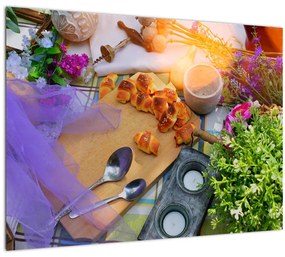 Skleněný obraz - letní piknik (70x50 cm)