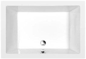 Polysan Deep - Hluboká sprchová vanička 1100x750x260 mm, bílá 72883