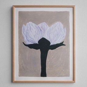 Fine Little Day Autorský plakát Slåtterblomma 40 × 50 cm, béžová barva, šedá barva, papír