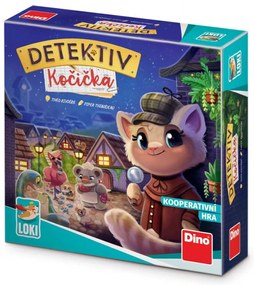 Detektiv Kočička dětská společenská hra v krabici 21x21x7cm