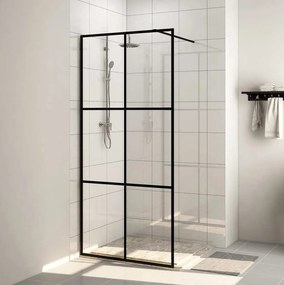 vidaXL Sprchová zástěna walk-in 100 x 195 cm čiré ESG sklo [151025] Barva: Černá