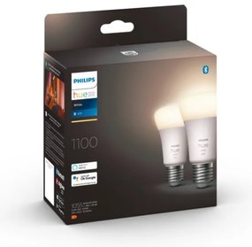 SADA 2x LED Stmívatelná žárovka Philips Hue WHITE E27/9,5W/230V 2700K