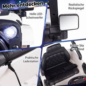 Costway Dětské elektrické autíčko 12 V dětské auto s 2 jízdními