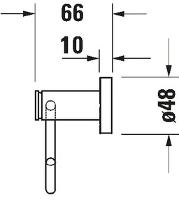 Duravit 99261000 - Držák toaletního papíru D-CODE lesklý chrom